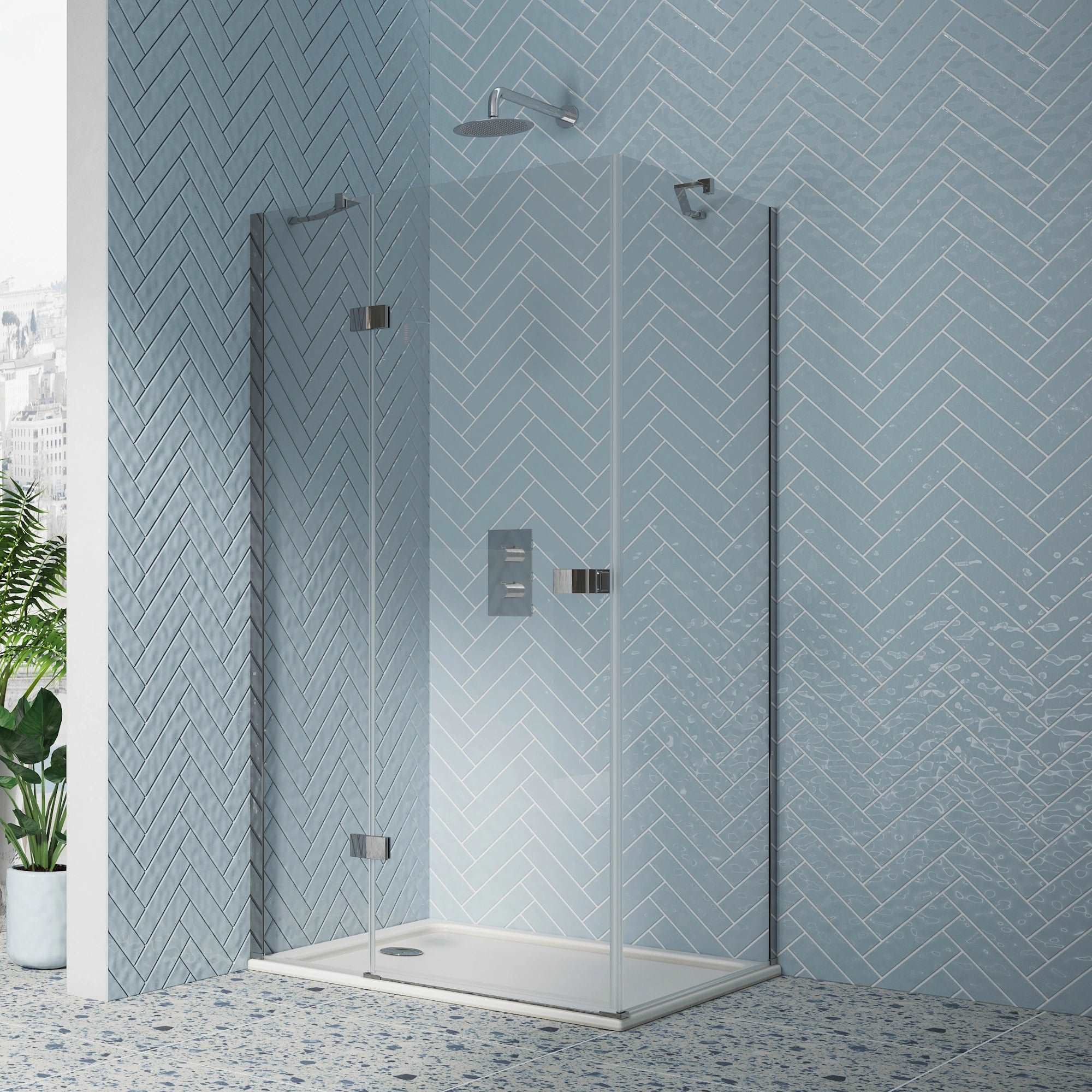 Athena Shower Wetroom Side Panel – Bubbles Showers and Bathrooms