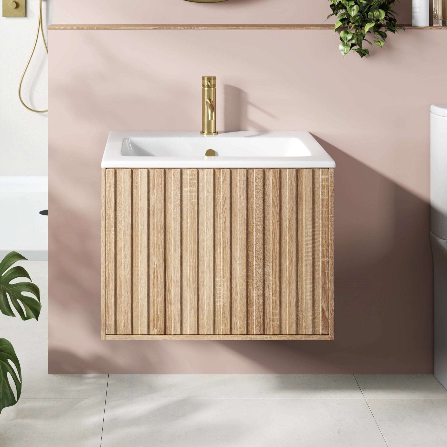 Alfie Wall Hung Basin Sink Vanity Unit – Bubbles Showers and Bathrooms