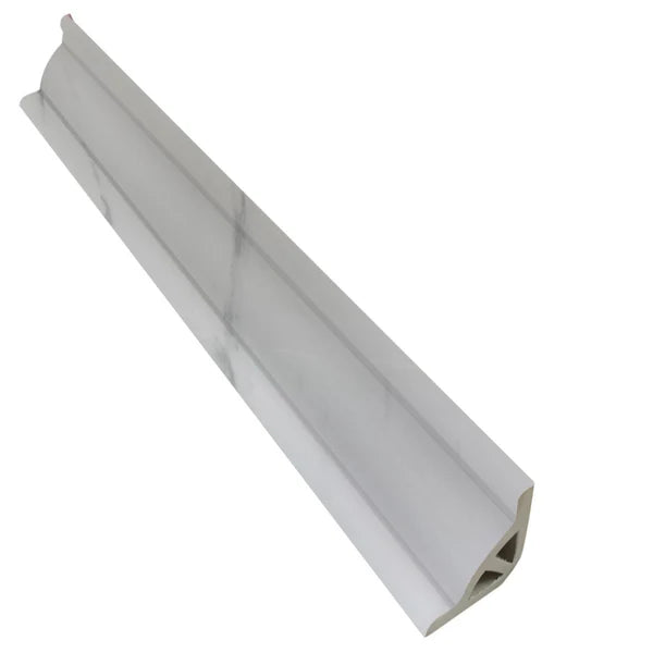 Calacatta Composite Panel Quad Trim – Bubbles Showers and Bathrooms