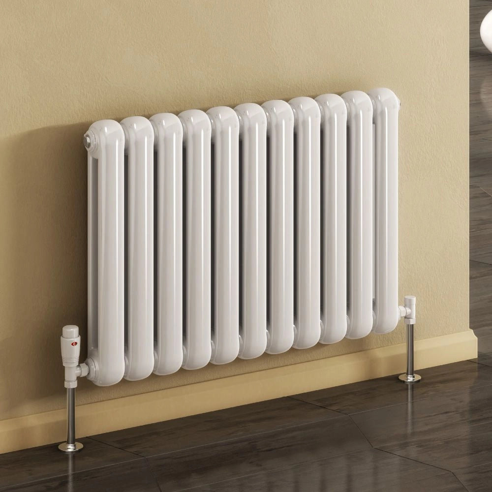 Reina Covena Horizontal Steel Designer Radiator – Bubbles Showers and ...