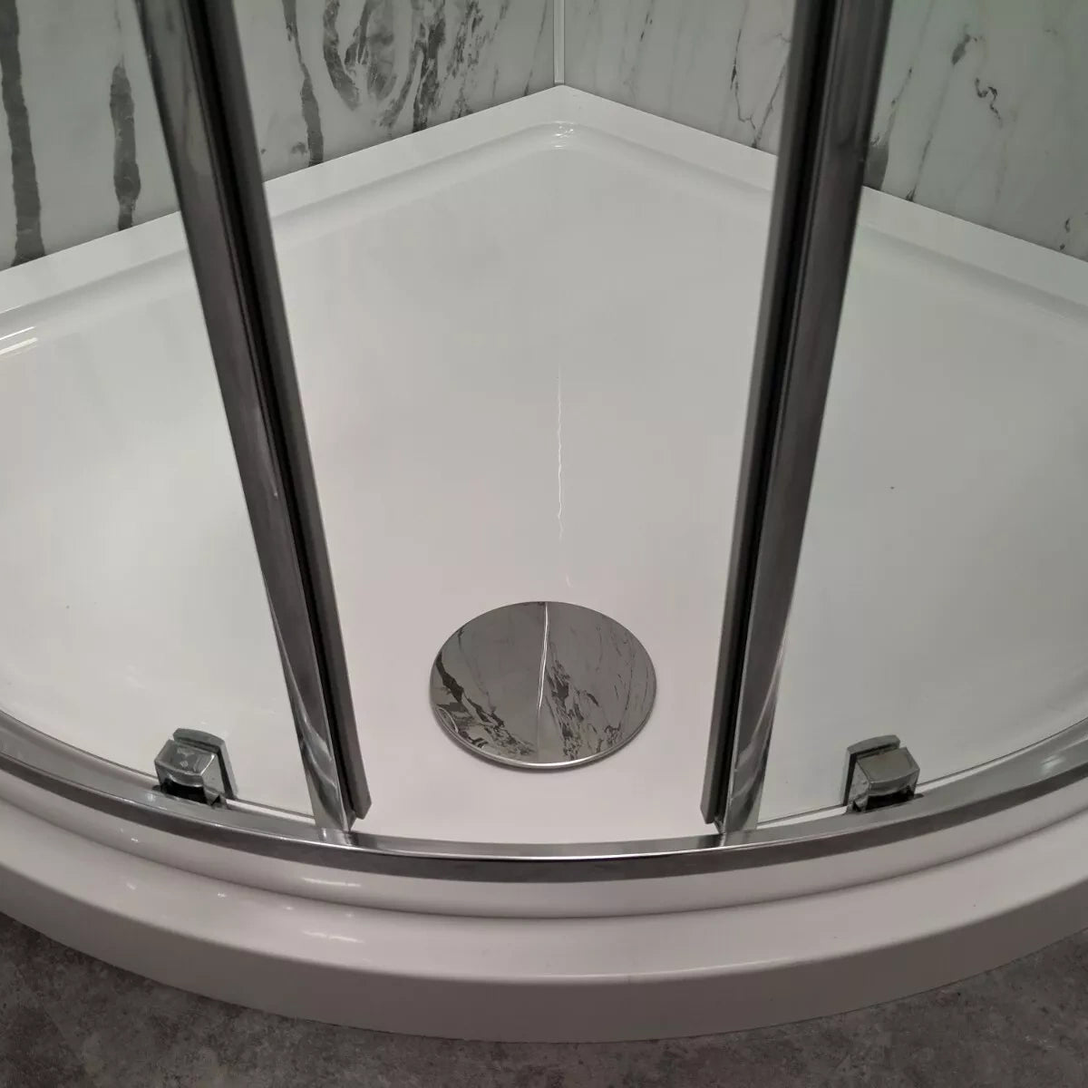 Shower Drain Chrome Replacement Waste Cap 120mm – Bubbles Showers and ...