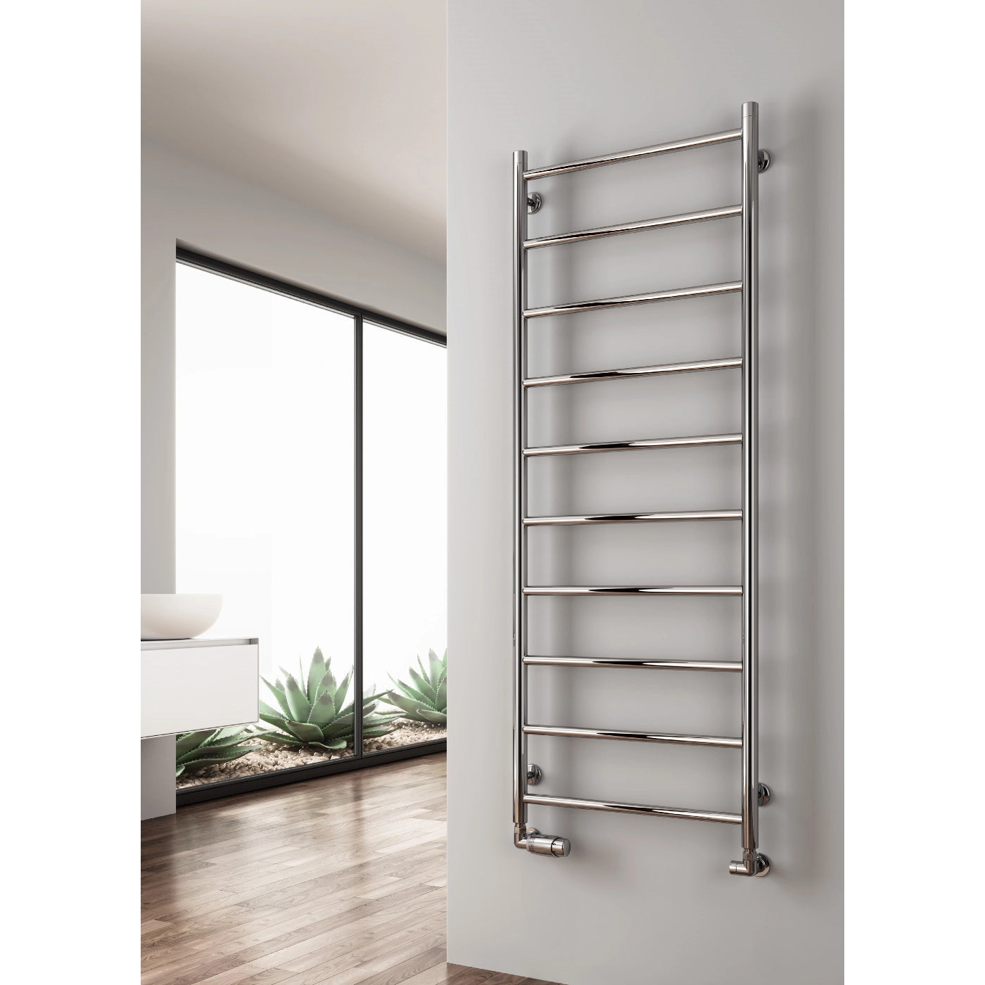 Savio Reina Stainless Steel Towel Rail Radiator – Bubbles Showers and ...
