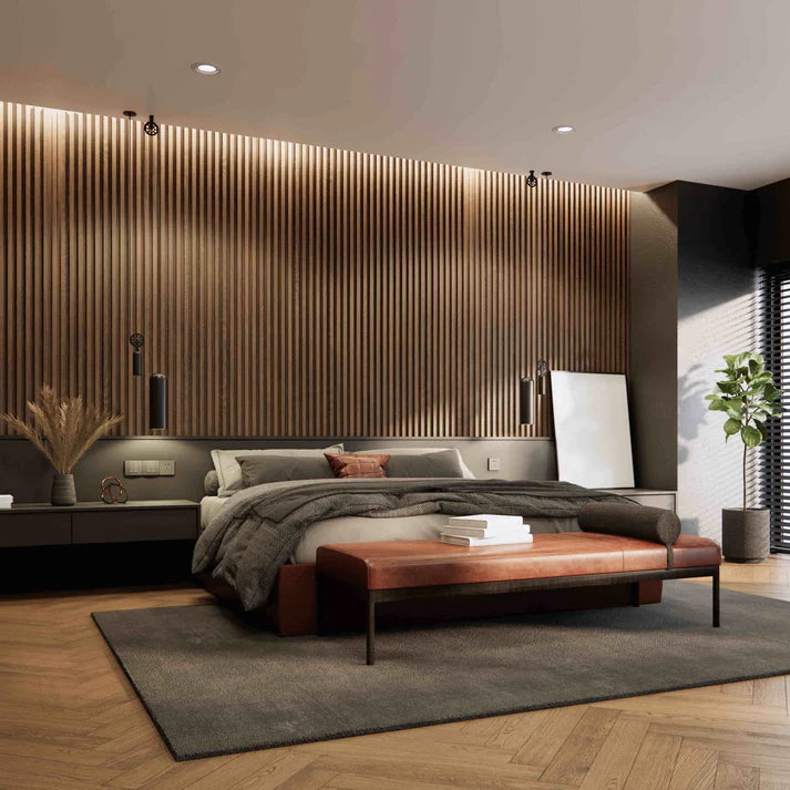 Choco Brown Acoustic Panel 2.4m – Bubbles Showers and Bathrooms